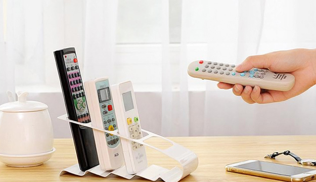 Metal Remote Control Organizer - Black - Makhsoom