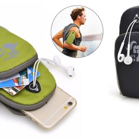 Free Knight Black Sports Running Arm Phone Bag Pouch With Earphone Hole ...