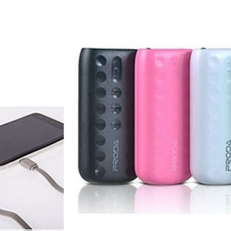 Remax Proda Lovely Design Power Bank 5000 mAh - Black - Makhsoom
