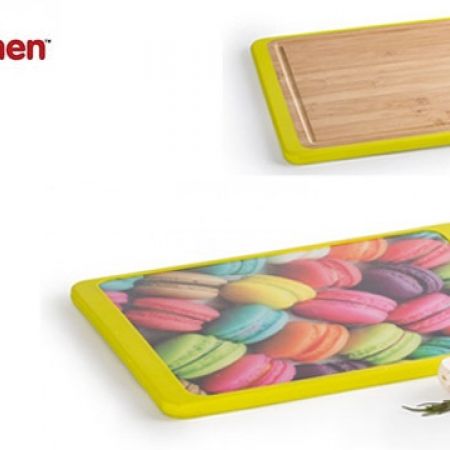 Thinkkitchen Bamboo & Plastic Macaroon Cutting Board 40 x 30 x 1.4 cm ...