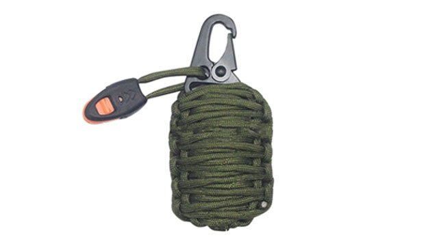 Paracord Grenade Keychain Emergency Survival Kit - Army Green ...