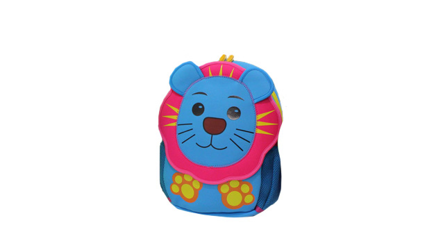 Genius Kids School Backpack Lion Shape - Blue - Makhsoom