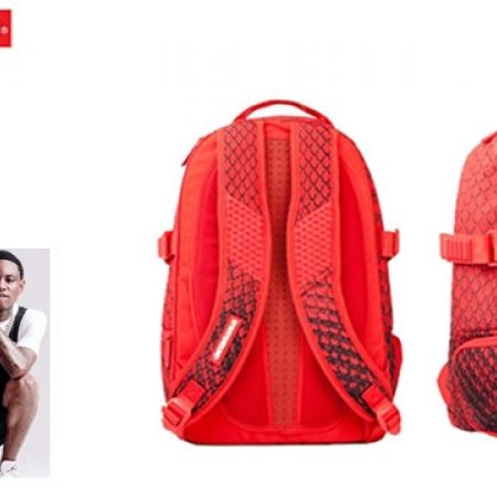 Sprayground Backpack Red Snake Spython DLX - Makhsoom