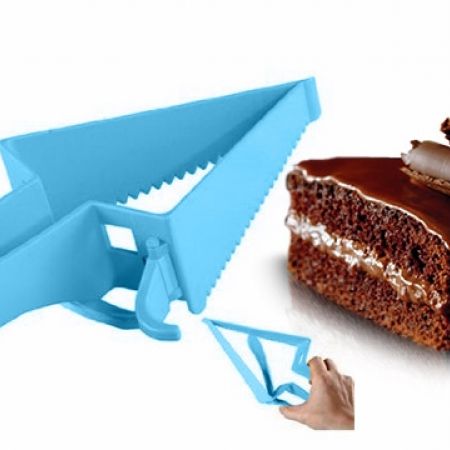 Triangle Design Adjustable Blue Cake Cutter - Makhsoom