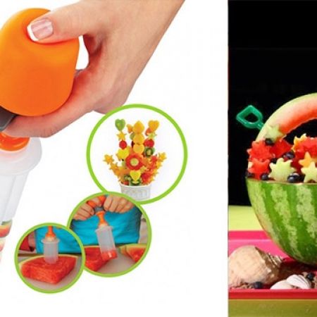 Kitchen Food Cutter Shaper Slicer With 6 Shapes - Makhsoom