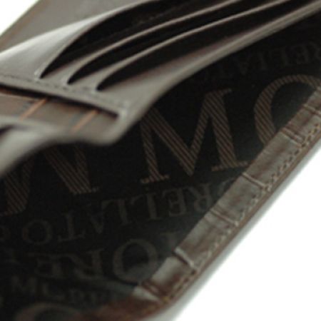 Morellato Brown Alligator Embossed Leather Wallet For Men - Makhsoom