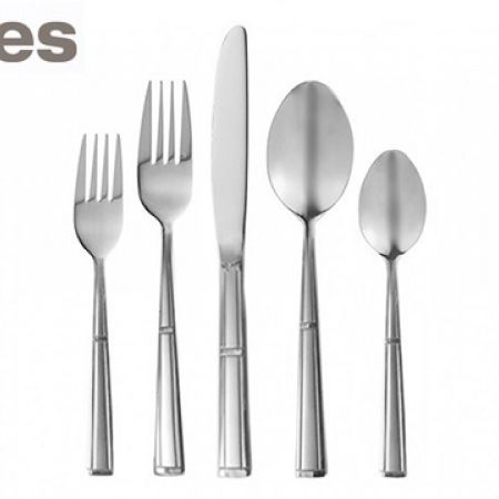 Stokes Set Of Stainless Steel Bars Satin Flatware 20 Pcs - Makhsoom