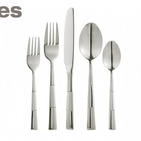 Stokes Set Of Stainless Steel Matrix Mirror Flatware 20 Pcs - Makhsoom