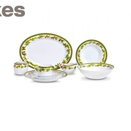 Stokes Set Of Christmas Ribbon Dinnerware 45 Pcs - Makhsoom