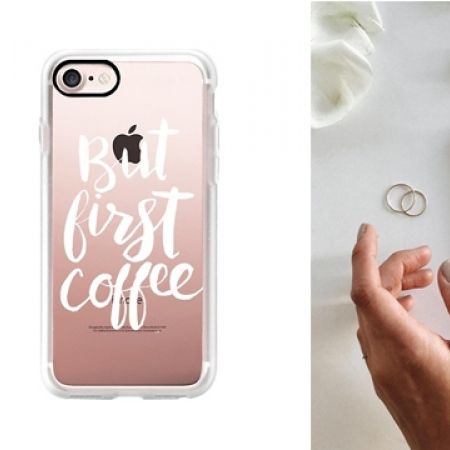 Casetify But First Coffee Brush Phone Case - For iPhone 7 & 8 - Makhsoom