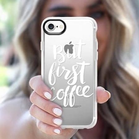 Casetify But First Coffee Brush Phone Case - For iPhone 7 & 8 - Makhsoom
