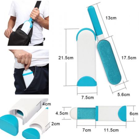 Hurricane Fur Wizard Pet Hair & Lint Remover Magic Cloth Fabric Brush ...