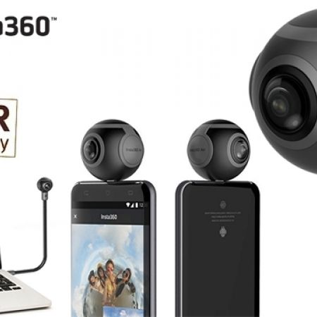 Insta360 Black Air 360 Degree 3K VR Camera Micro USB - Makhsoom