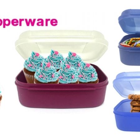 Tupperware Sweet Box 20 x 17 x 8 cm - Turquoise - Makhsoom