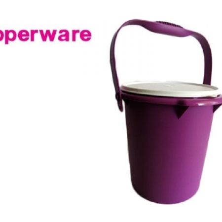 Tupperware Purple Party Giant Bucket With Handle Storage Container 8.5 ...