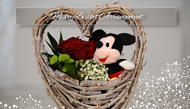 Minnie Mouse Vase with Tulips Arrangement or Chocolate Box Arrangement ...