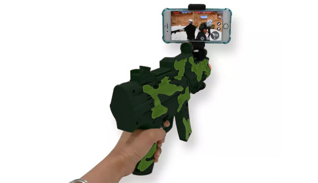 AR 800 Bluetooth Augmented Reality Game Controller Gun With Cell Phone ...