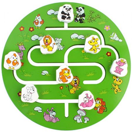 Animal Maze Labyrinth Wooden Toy - Makhsoom