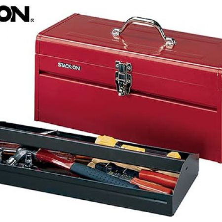 Stack-On Professional Red Steel Tool Box 20" - Makhsoom