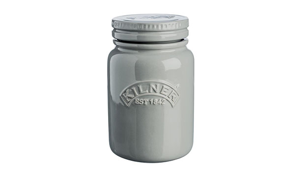 Kilner Ceramic Push Top Jar 600 ml - Pebble Grey - Makhsoom