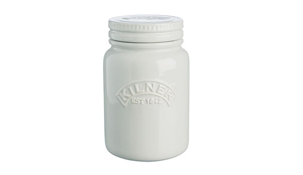 Kilner Ceramic Push Top Jar 600 ml - Pebble Grey - Makhsoom