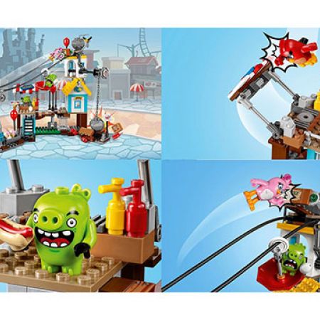 Building Blocks Angry Birds Pig City Teardown 400 Pcs - Makhsoom