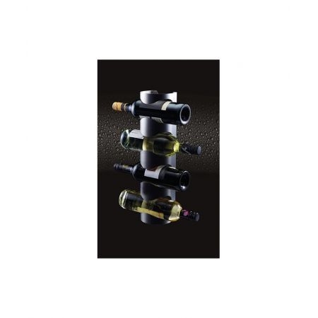 KitchenCraft BarCraft Stainless Steel Wall Mounted 4 Bottle Wine Rack ...