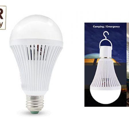 LED Intelligent Emergency Bulb Lamp Lights Rechargeable With Hook 5 W ...