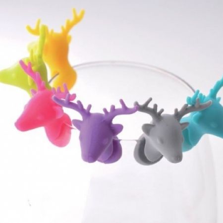 Gift Concept Set of 6 Deer Glass Markers - Makhsoom