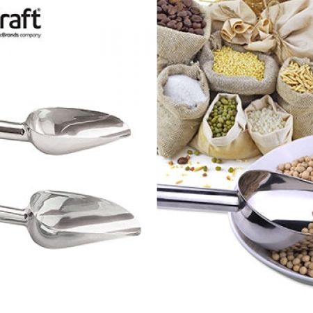 KitchenCraft Stainless Steel Food Scoop - 18 cm - Makhsoom