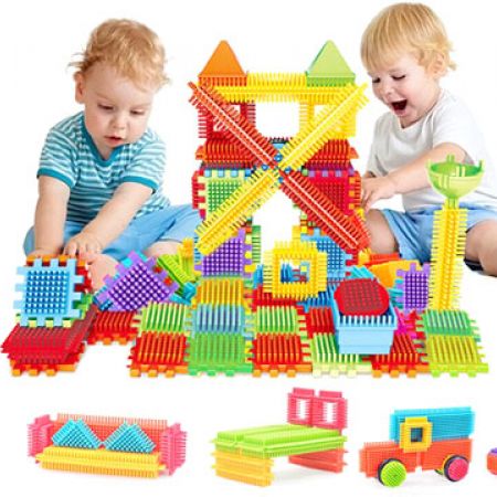 3D Building Hedgehog Soft Mini Blocks 150 Pcs - Makhsoom