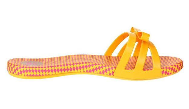 Zaxy Like Slide Slippers For Women - Blue/White - Size: 37 - Makhsoom