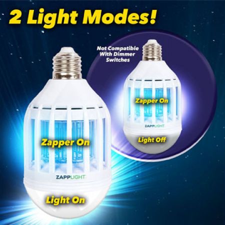 ZappLight LED Bug Zapper Light Bulb 60 W - Makhsoom