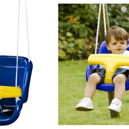 Blue Baby Swing With High Back 59.6 x 37.8 x 21.4 cm - Makhsoom