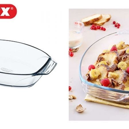 Pyrex Borosilicate Irresistible Optimum Oval Glass Bakeware - 30 x 21 ...