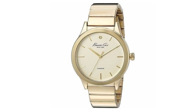 Kenneth Cole Diamond Stainless Steel Round Watch For Women - Silver ...