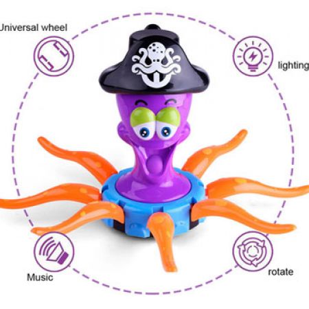 Captain Octopus Electric Interactive Toy With Music & Lights 41 x 25 cm ...