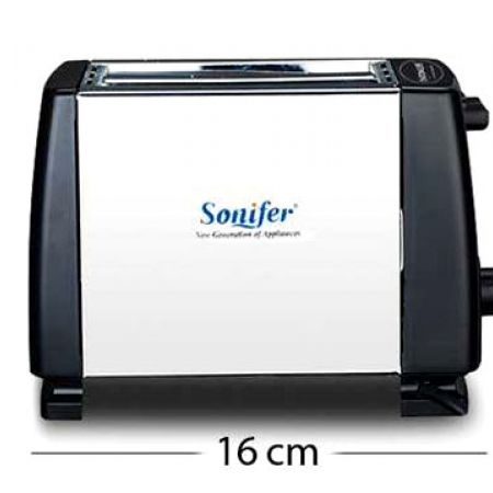 Sonifer Stainless Steel 2 Slices Slots Automatic Bread Toaster 700 W ...