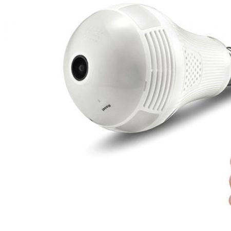 Wifi Smart Panoramic Bulb 360 Degree Camera 1.3 MP - Makhsoom