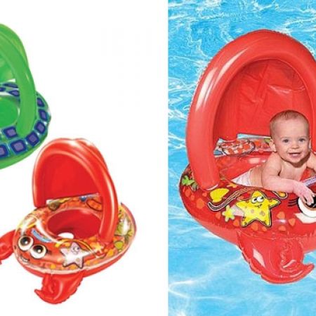 Swim School Inflatable Baby Boat 71 cm - Lobster - Makhsoom