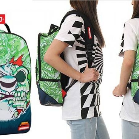Sprayground Backpack Kung Fu Panda Skull DLX - Makhsoom