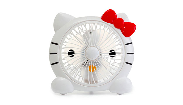 Super Mute Soft Wind Electric Cartoon Desk Fan 30 x 27 cm - Hello Kitty ...