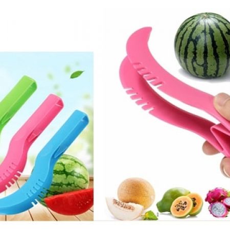 Plastic Watermelon Slicer & Corer - Pink - Makhsoom