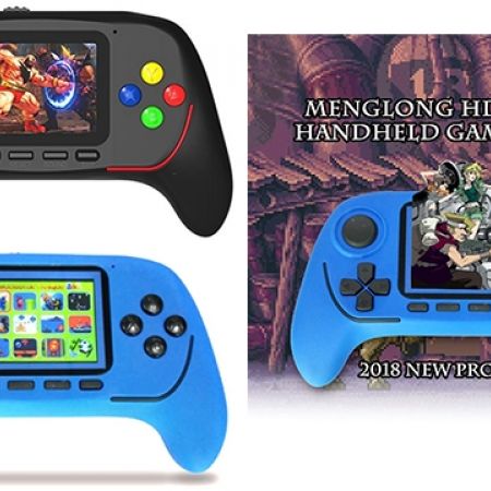 Handheld Digital Game Console Built-in 788 Games - Black - Makhsoom