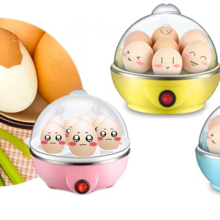 Mini Electric Egg Cooker 350 W - Blue - Makhsoom