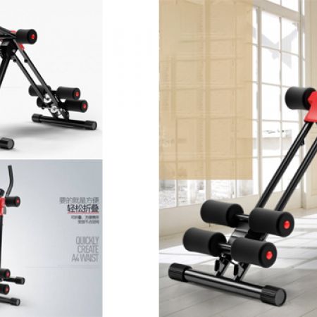 Vertical Power Plank Cruncher Six Pack Trainer - Makhsoom