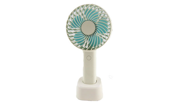 Mini Fan With Rechargeable Stand - Navy Blue - Makhsoom