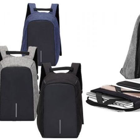 Smart Urban Anti-Theft Usb Charging Travel Backpack - Black - Makhsoom