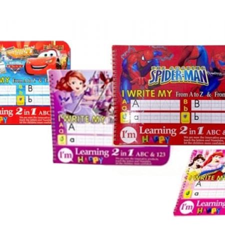 Erasable Writing Book For Toddlers Write & Erase Alphabet and Numbers ...