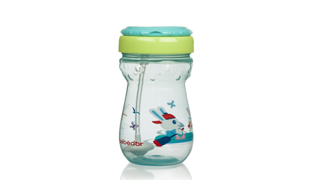 Bebedor Smart Pipette Cup With Flexible Straw 360 ml - Blue - Makhsoom
